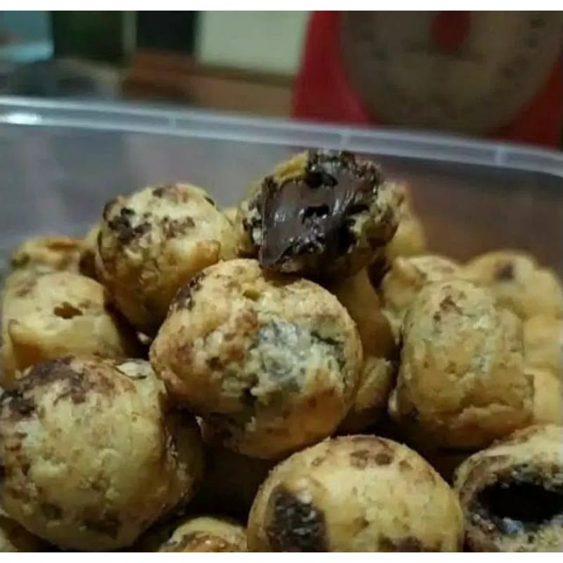 Jual Soes kering Coklat 1kg/ soes kiloan / Soes isi coklat lumer ...