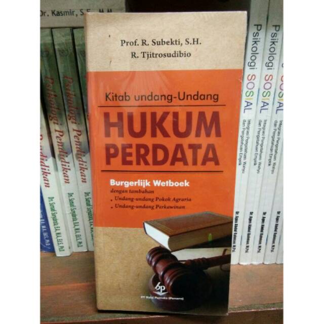 Jual Buku Kitab Undang-undang Hukum Perdata (KUHPER) by R. Subekti ...