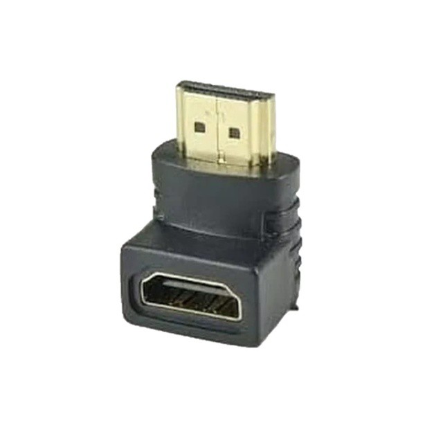 Jual Gender HDMI Male To HDMI Female 90 Degree L Shaped Connector ...