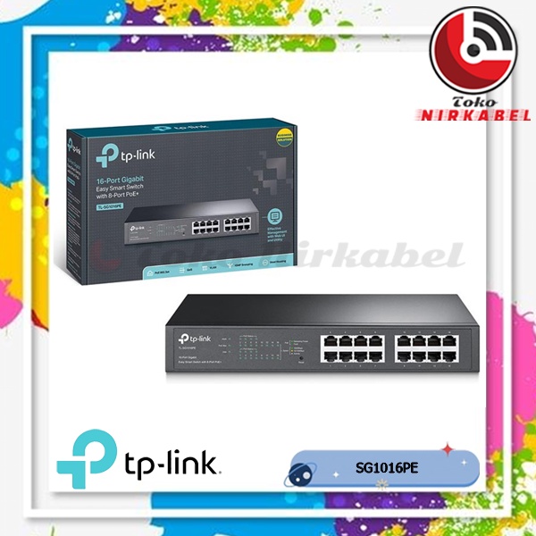 Jual TP-LInk TL-SG1016PE 16-Port Gigabit Easy Smart PoE Switch with 8-Port | Shopee Indonesia