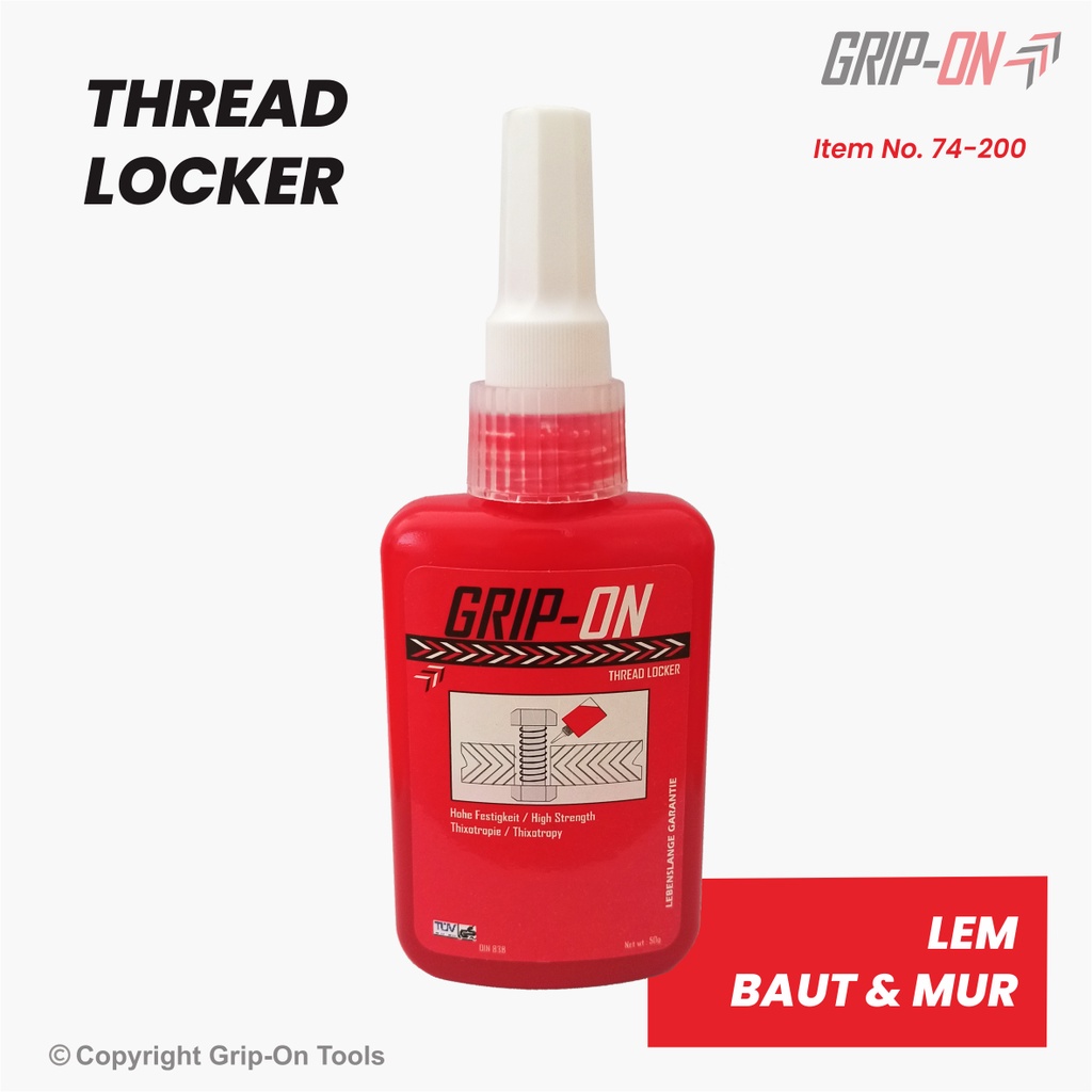 Jual Grip-On Lem Baut - Thread Locker - Threadlocker Lem Mur Sekrup ...