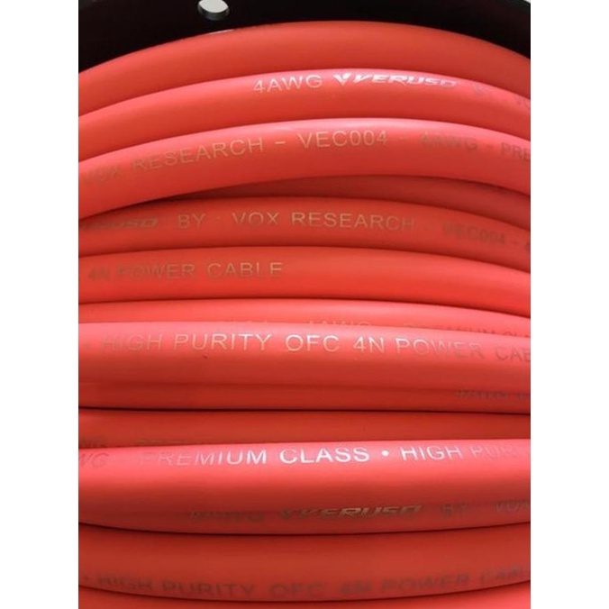 Jual Kabel Power Vox 4 Awg Pure Copper Ofc 4N | Shopee Indonesia