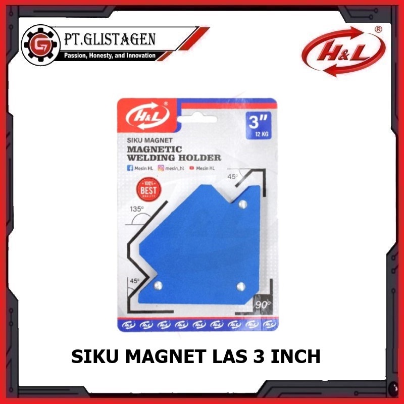 Jual Siku Magnet Las 3" inch 25 Lbs Magnetic Welding Holder Arrow 25LBS ...