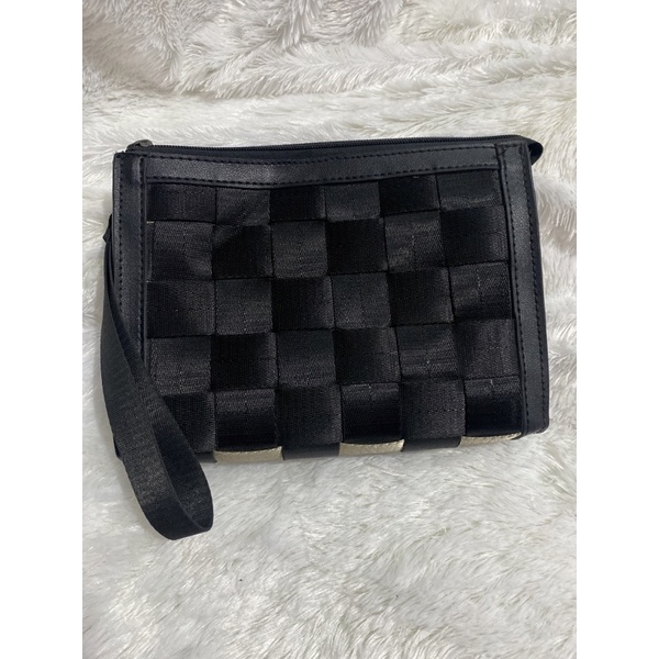 Jual Clutch model anyaman hitam elegan (SOLD) | Shopee Indonesia