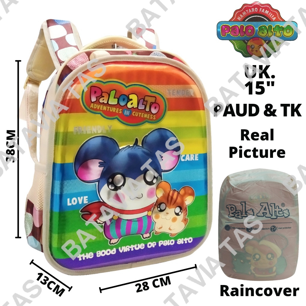 Jual Tas Ransel Anak Sekolah PAUD TK NEW PALO ALTO HAMTARO ADVENTURES ...