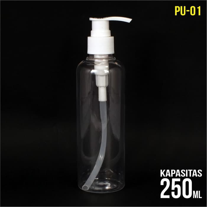 Jual Botol Plastik Kemasan PET Transparan Pump 250 ml | Shopee Indonesia