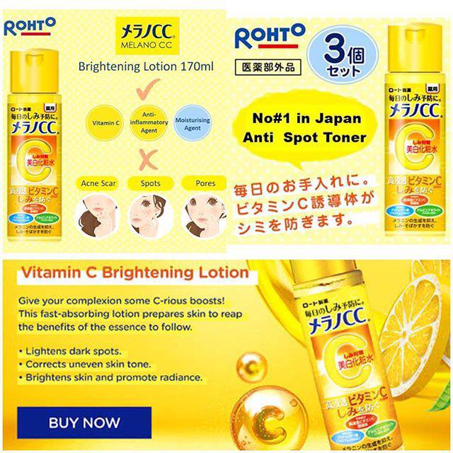 Jual Rohto Melano CC Vitamin C Brightening Lotion (toner) | Shopee ...