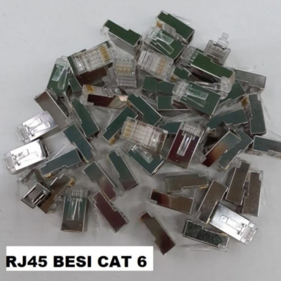 Jual CONNECTOR RJ45 CAT6 BESI ISI 50pcs | Shopee Indonesia