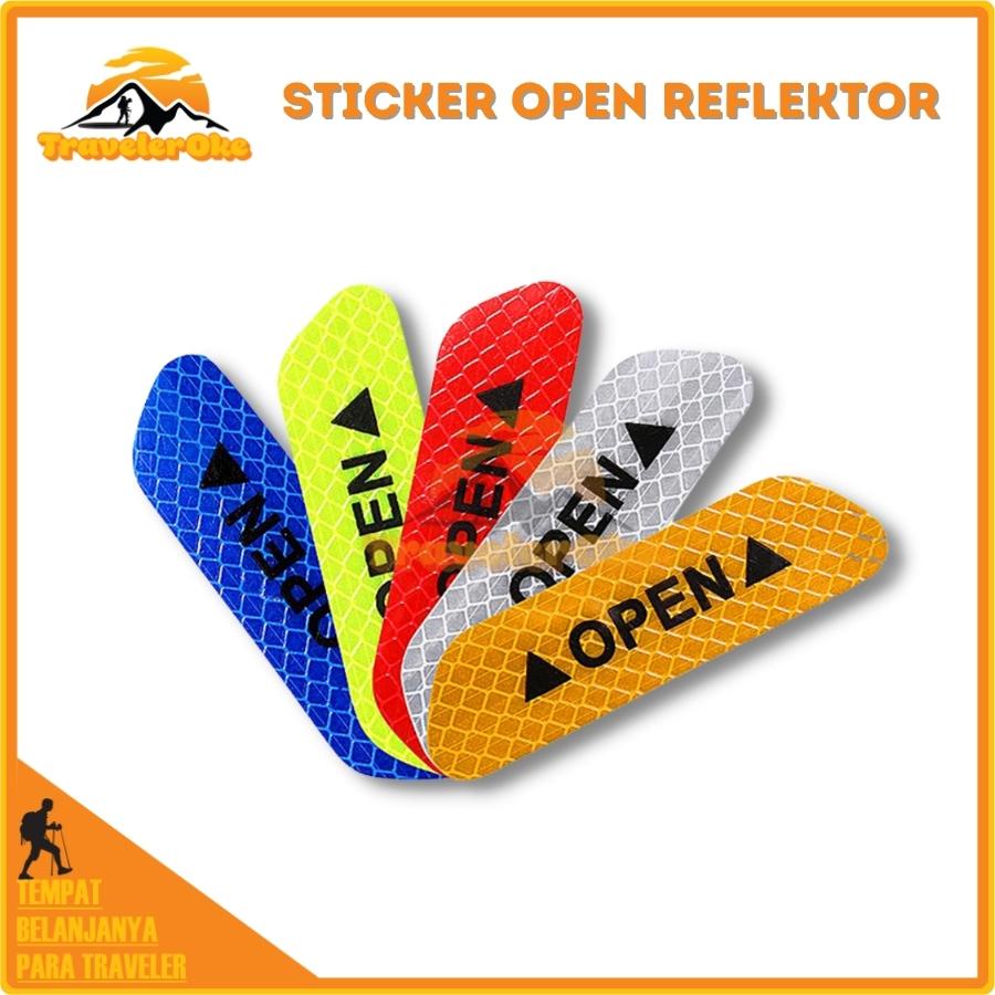 Jual Sticker Stiker Open Reflektor Pantulan Cahaya Pintu Mobil Set 4 ...