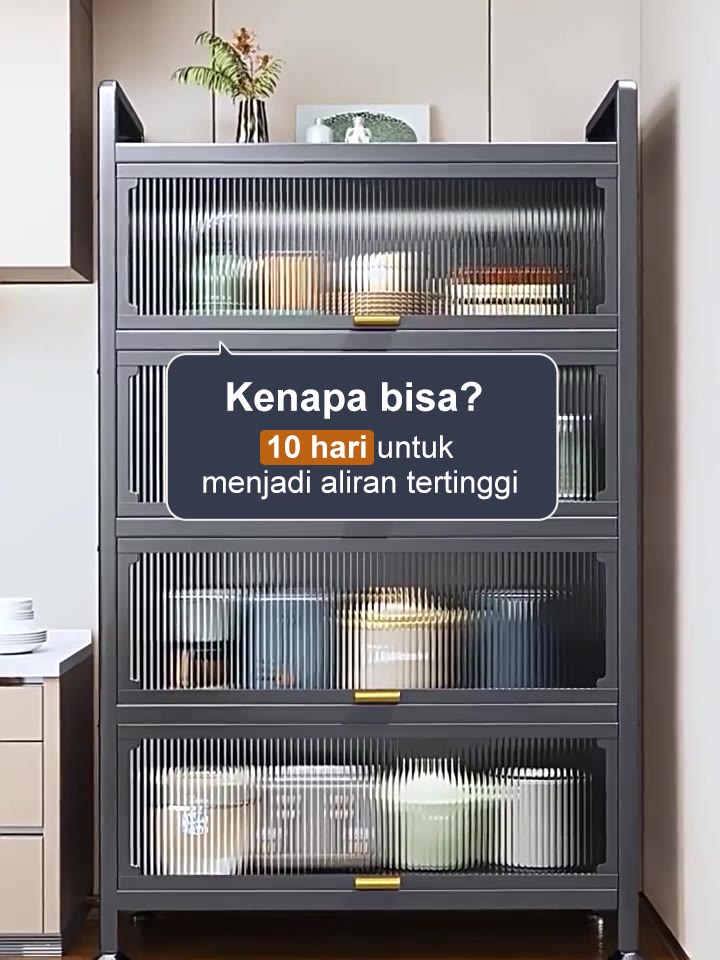 Jual Lemari Dapur Minimalis Rak Lemari Piring Rak Kabinet Dapur Lemari ...