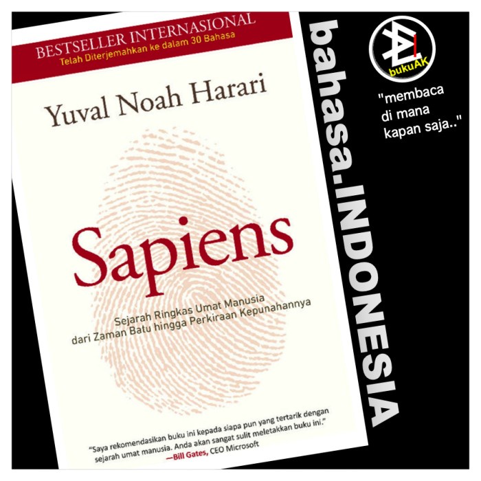Jual Bahasa Indonesia - Sapiens by Yuval Noah Harari - Yuval Noah ...