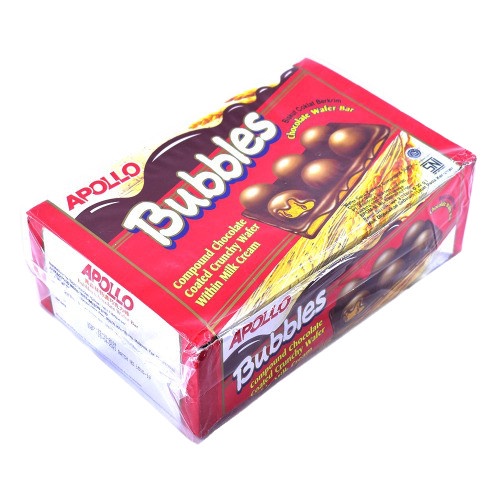 Jual Apollo Bubbles Choco Wafer Bar 32gr Coklat Wafer Kemasan ...