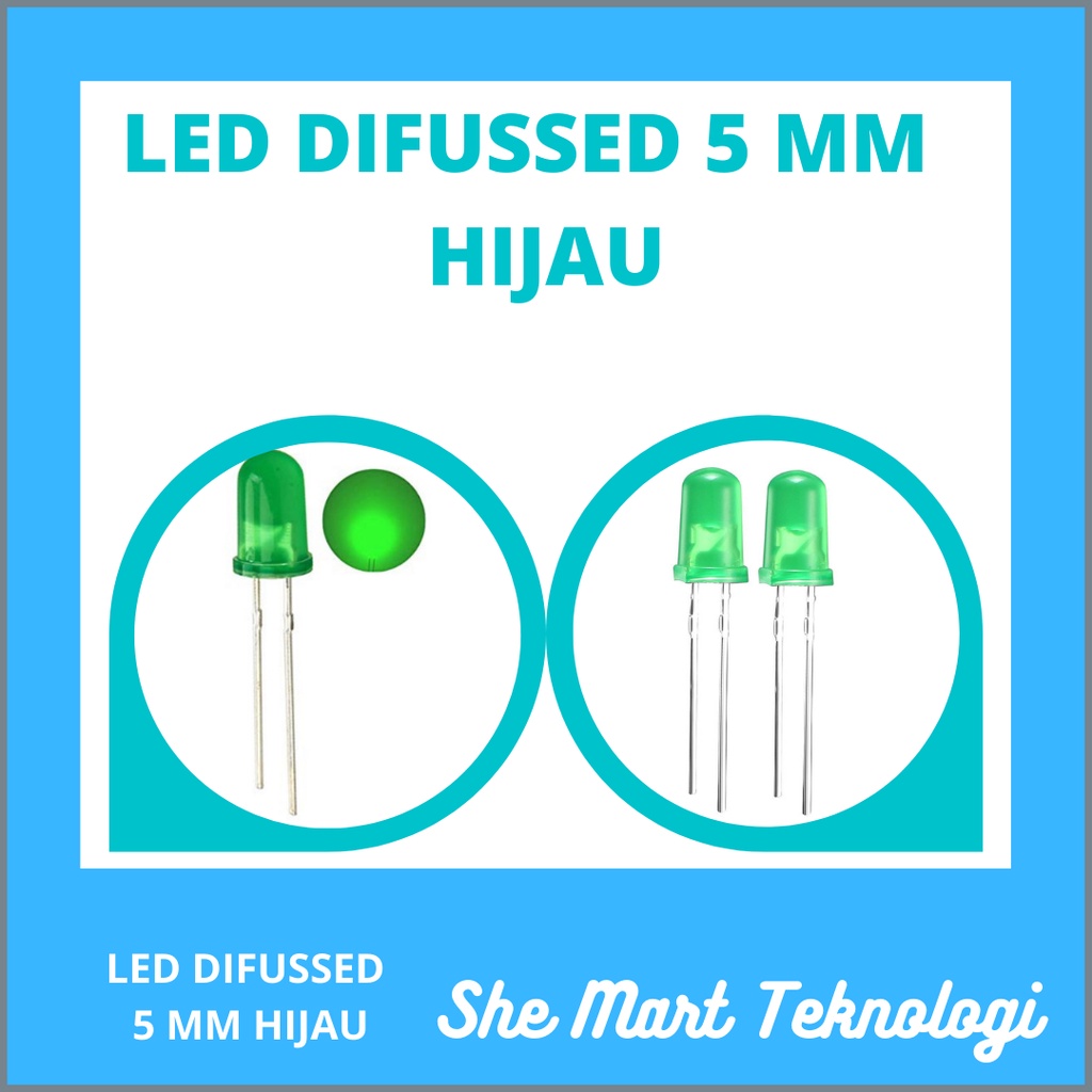 Jual LED Hijau 5mm harga 5pcs per pack | Shopee Indonesia