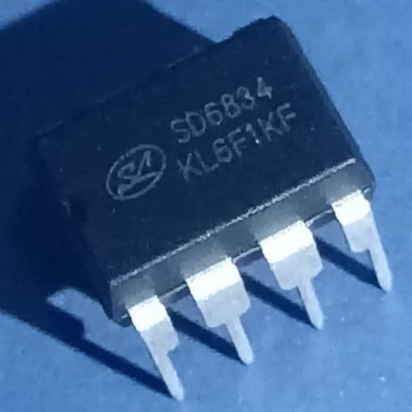 Jual SD6834 6834 PWM PFM SMPS Controller integrated Mosfet DIP8 rajvr02 ...