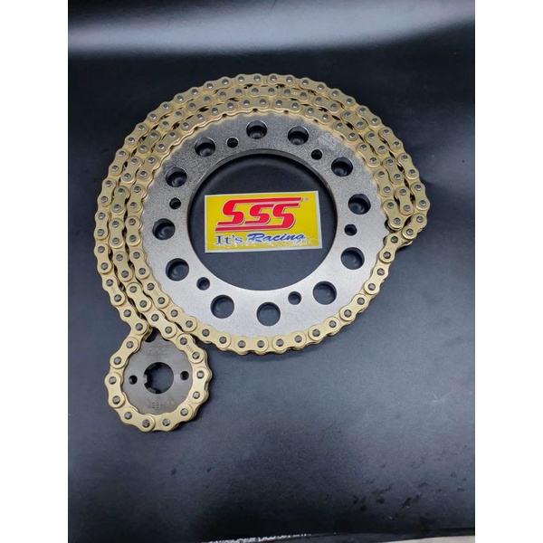 Jual Gir Set SSS 415 Yamaha R15 V3 , Vixion R , R15 VVA Rantai Gold ...