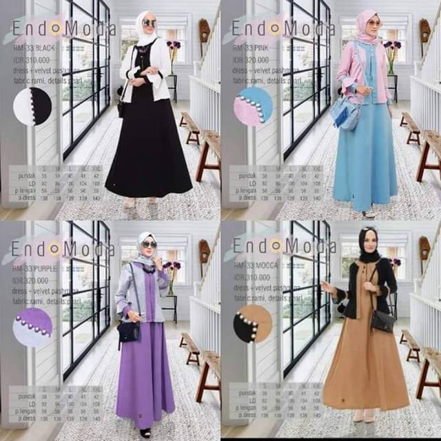 Jual ENDOMODA/RM 33 GAMIS ENDOMODA | Shopee Indonesia