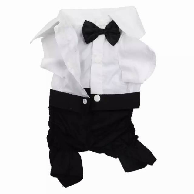 Jual Kostum Baju Anjing Kucing Tuxedo ukuran Medium pet aksesoris | Shopee Indonesia