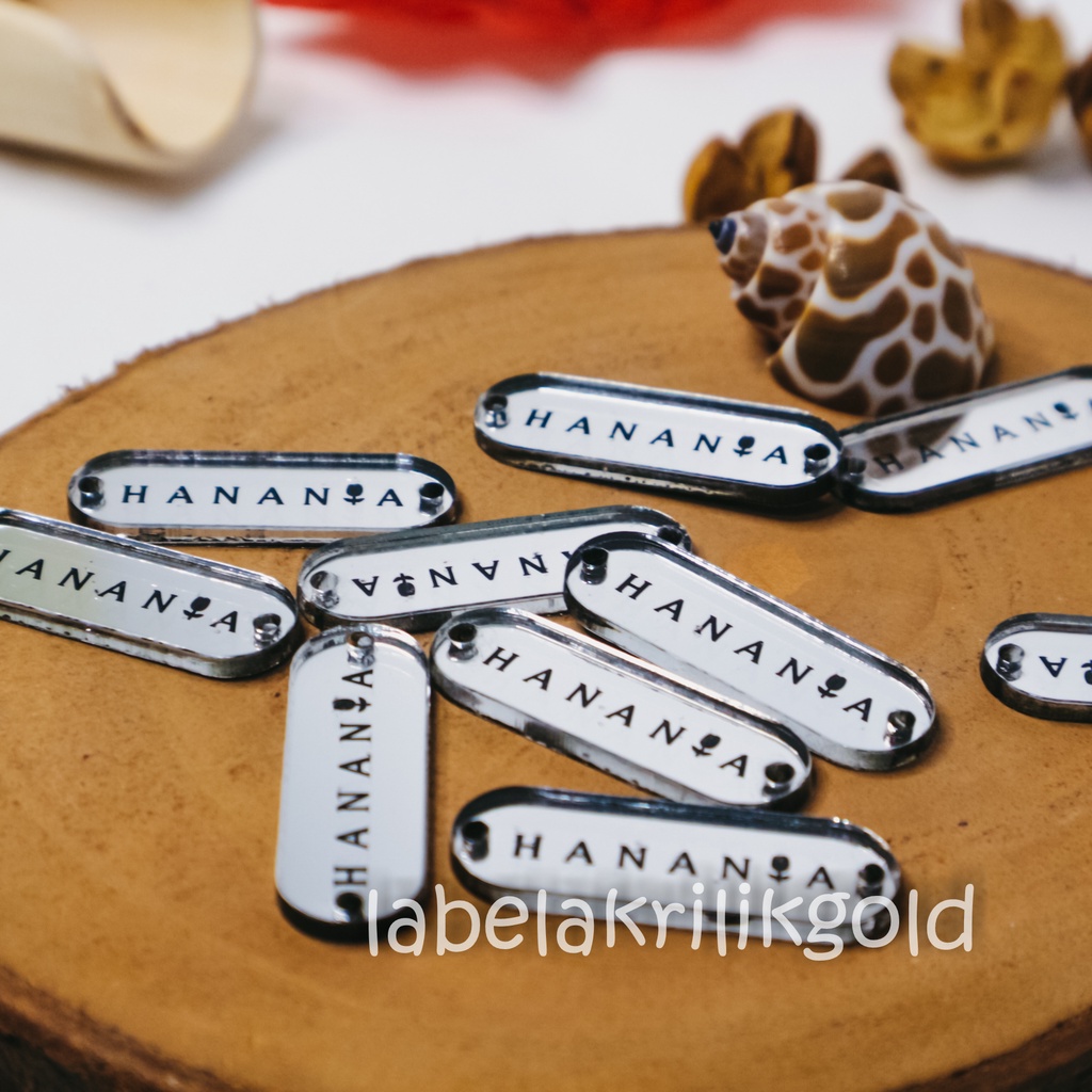 Jual label hijab | label baju | label akrilik | custom label | label ...