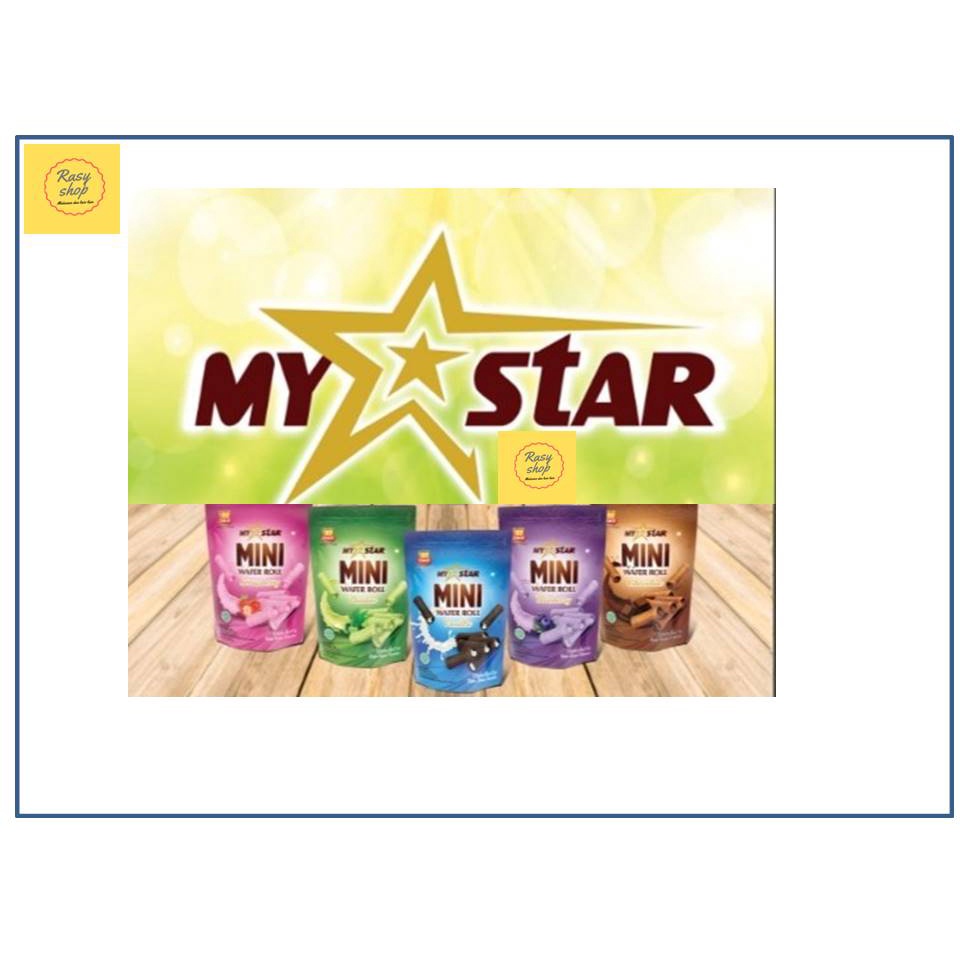 Jual Kue Astor Wafer Roll Mini Murah My Star 40 Gram,Rasa Strawberry ...