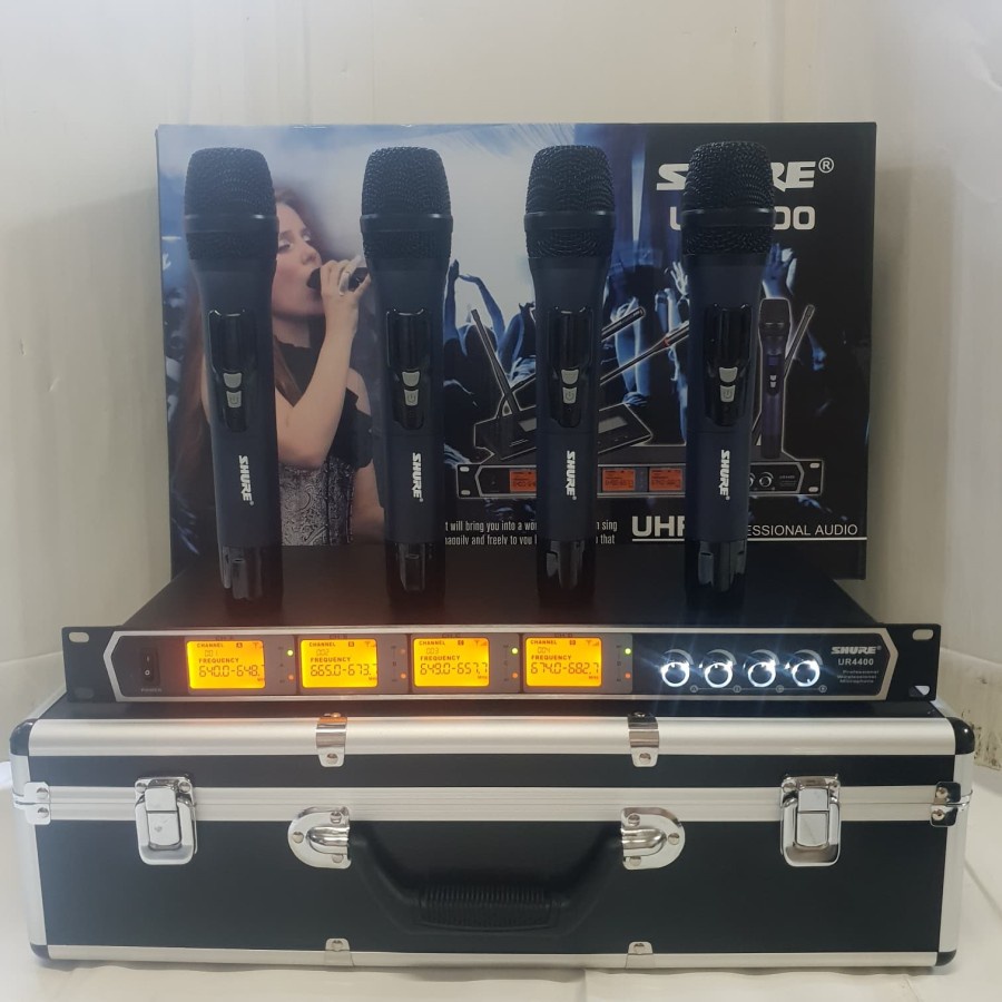 Jual MIC UR4400-UR 4400 MICROPHONE WIRELESS 4BH MIC PEGANG (HANDHELD ...