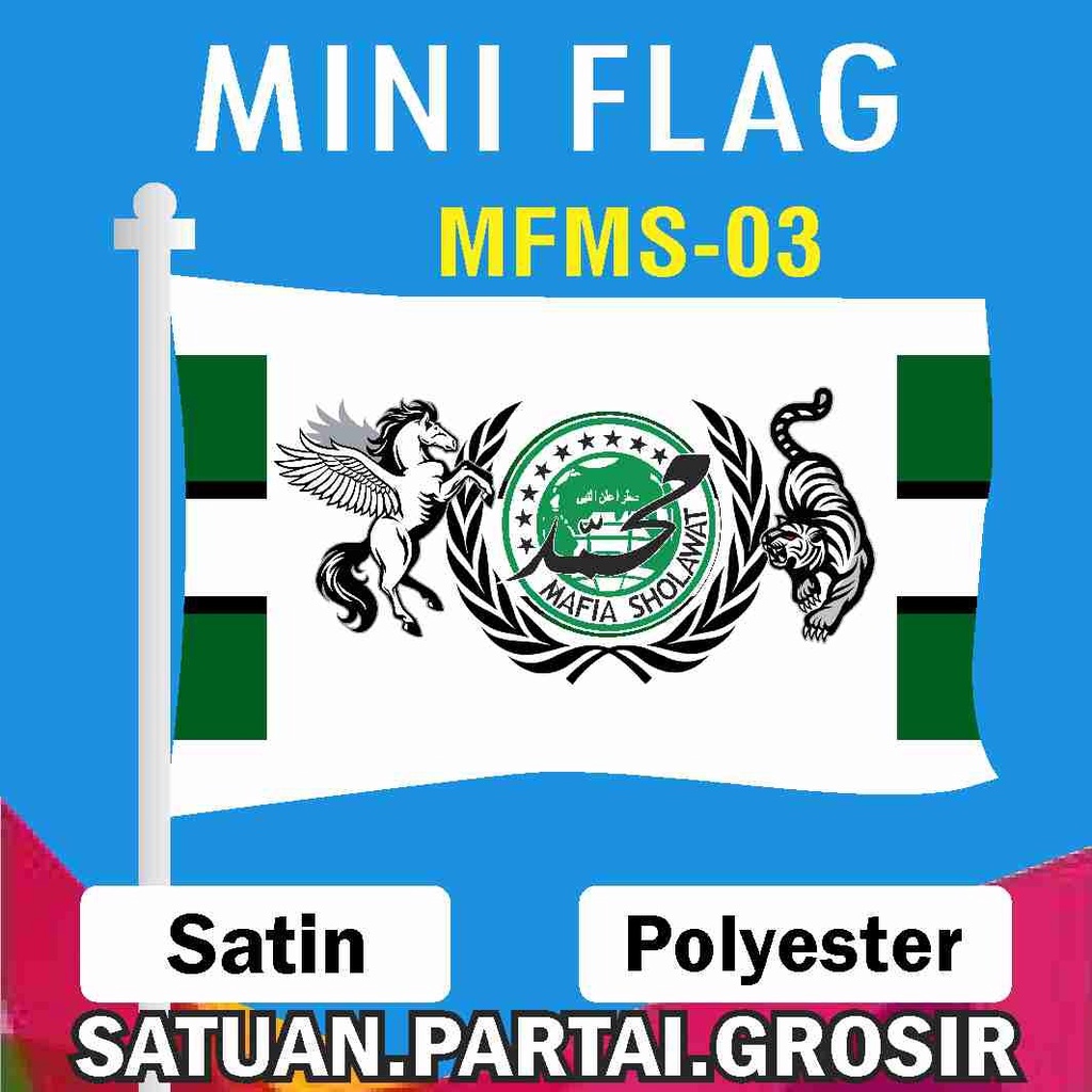 Jual MINI FLAG MAFIA SHOLAWAT / BENDERA MOTIF MAFIA SHOLAWAT / BENDERA ...