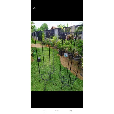 Jual Standing pot bulat bahan besi tinggi 1 meter diameter 30 | Shopee ...