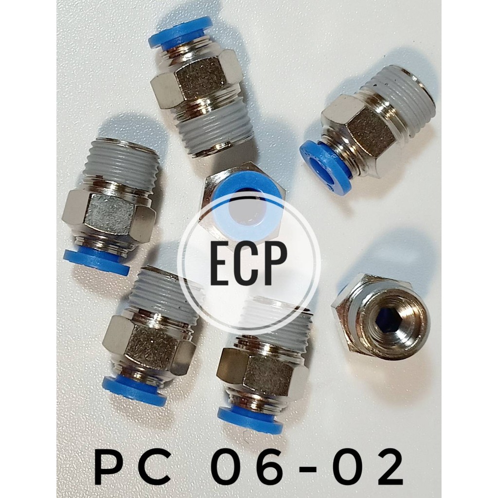 Jual NEPLE NOZZLE NEPEL STRAIGHT FITTING TUBE 06X1/4" | Shopee Indonesia