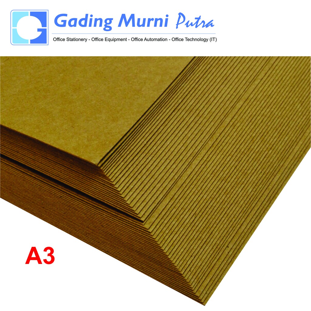 Jual Karton Duplek Coklat A3 no.40 Karton Tebal (ISI 2) | Shopee Indonesia