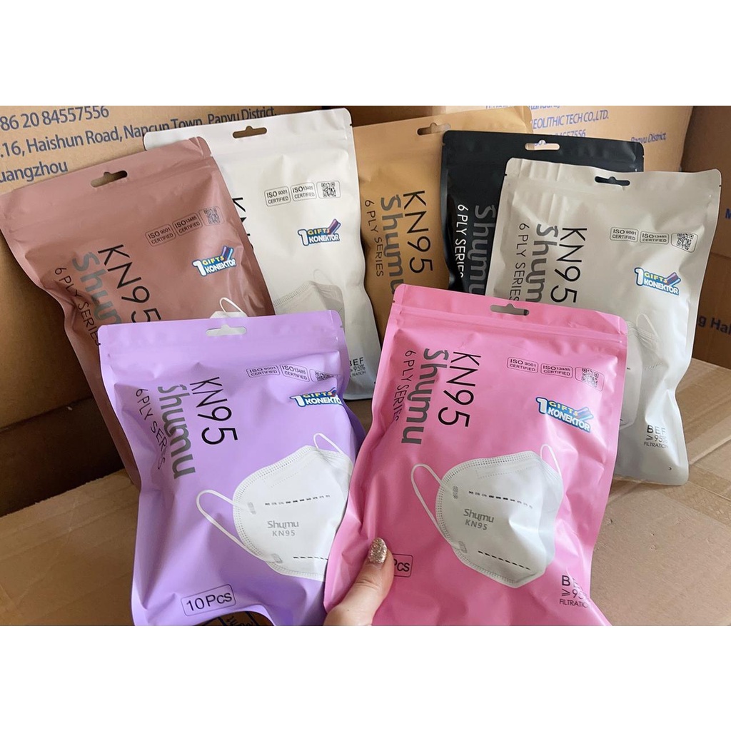 Jual MASKER KN95 6 PLY MERK SHUMU ISI 10 PCS | Shopee Indonesia