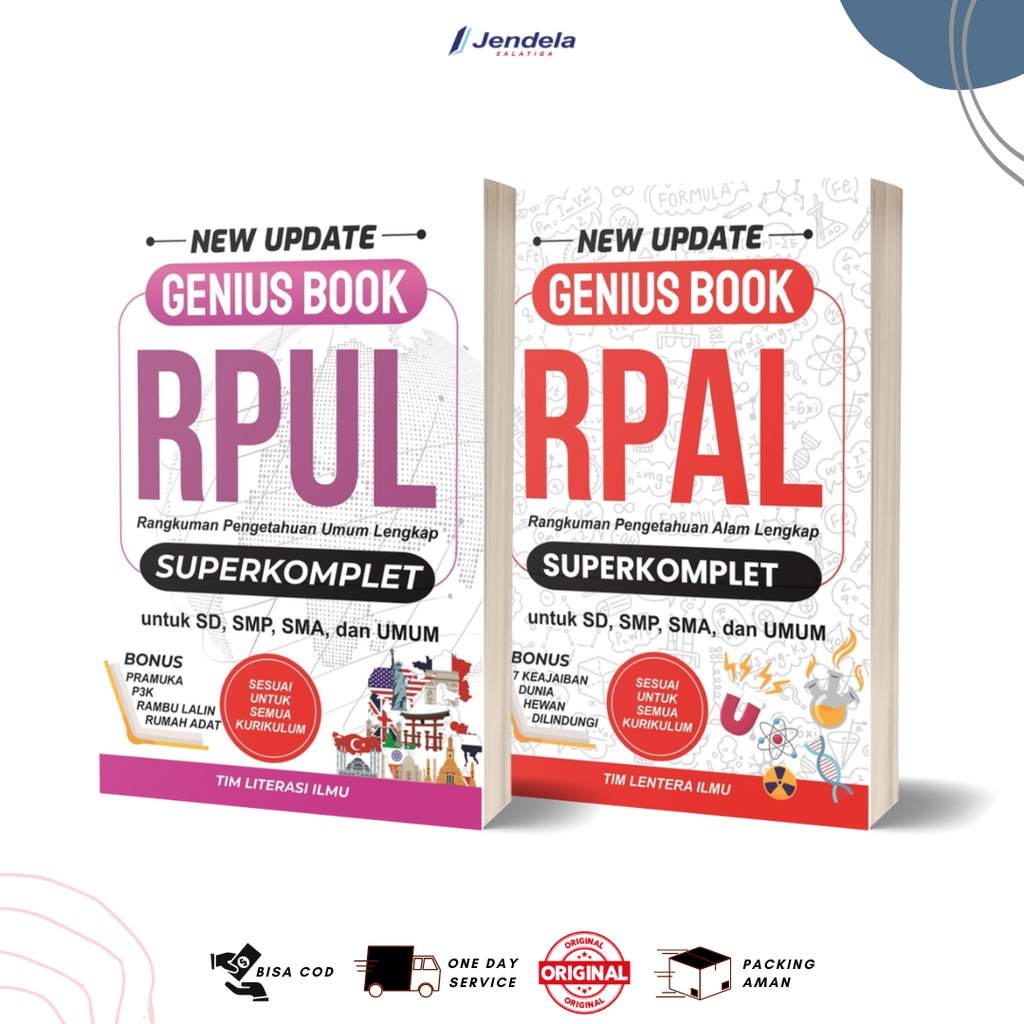 Jual New Update Genius Book RPUL Superkomplet & RPAL Untuk SD, SMP, dan ...