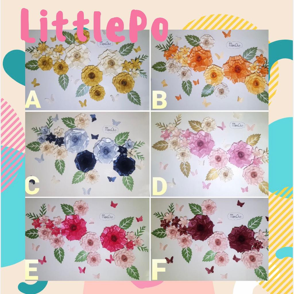 Jual Backdrop Paper Flower Backdrop Lamaran Bunga Kertas Jasmine ...