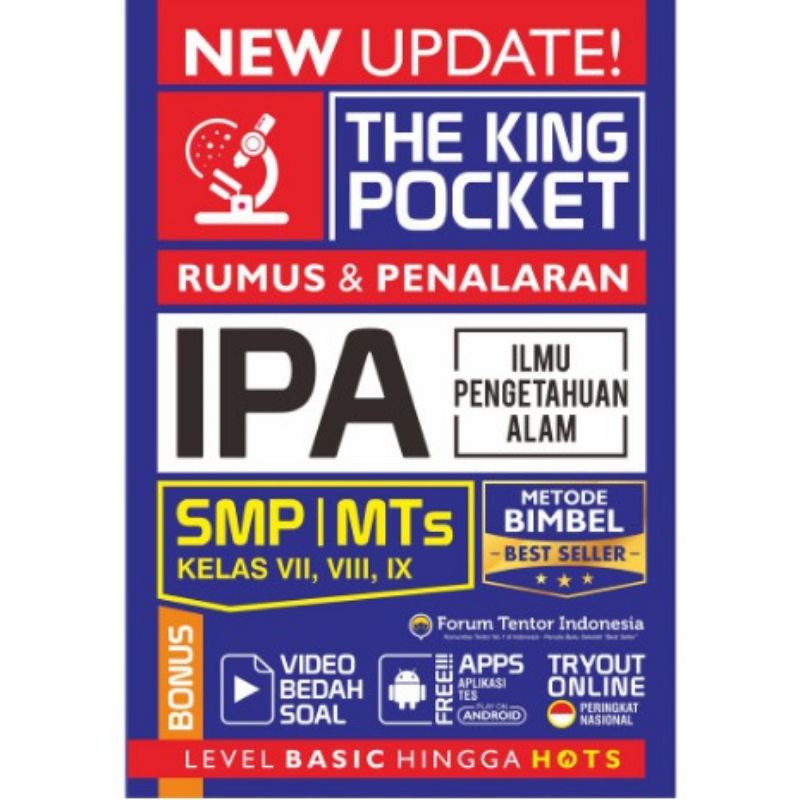 Jual New Update The King Pocket Rumus Penalaran IPA SMP/Mts | Shopee ...