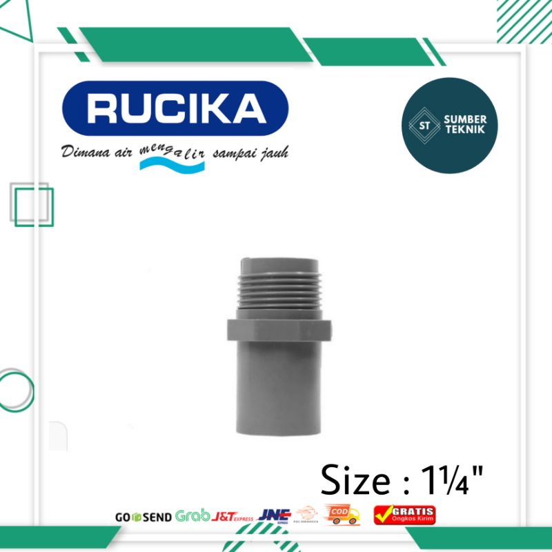 Jual Sambungan Pipa PVC SDL AW 1 x 3/4" Socket Drat Luar AW 1 x 3/4 ...