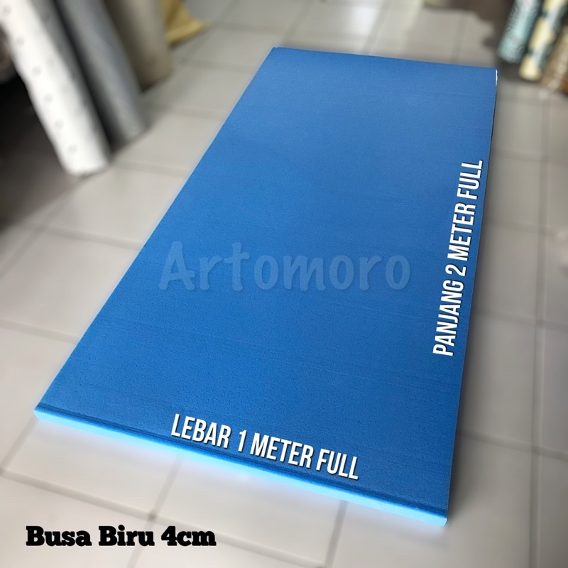 Jual Busa Foam Biru 4 CM Lembaran (100cm x 200cm FULL) untuk Jok Sofa ...