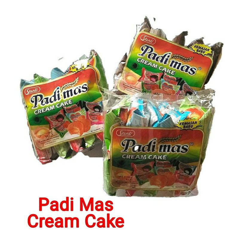 Jual Padi Mas Cream Cake 1 pck isi 10 pcs | Shopee Indonesia