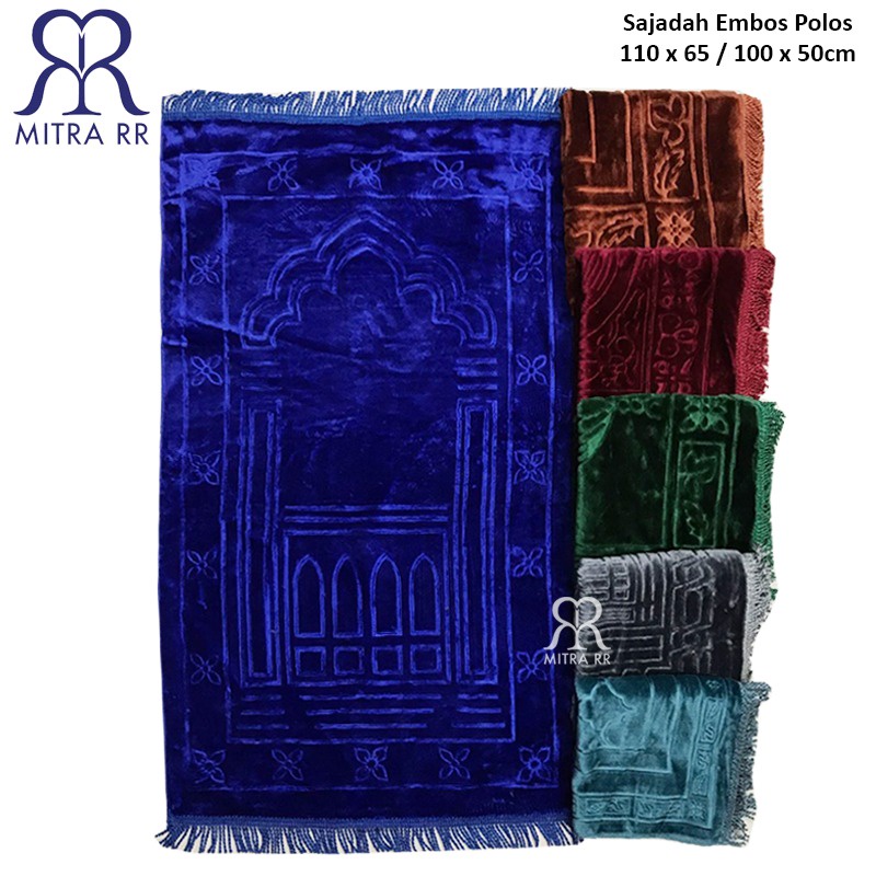 Jual Sajadah Embos Polos Halus ukuran Besar Prayer Mat | Shopee Indonesia