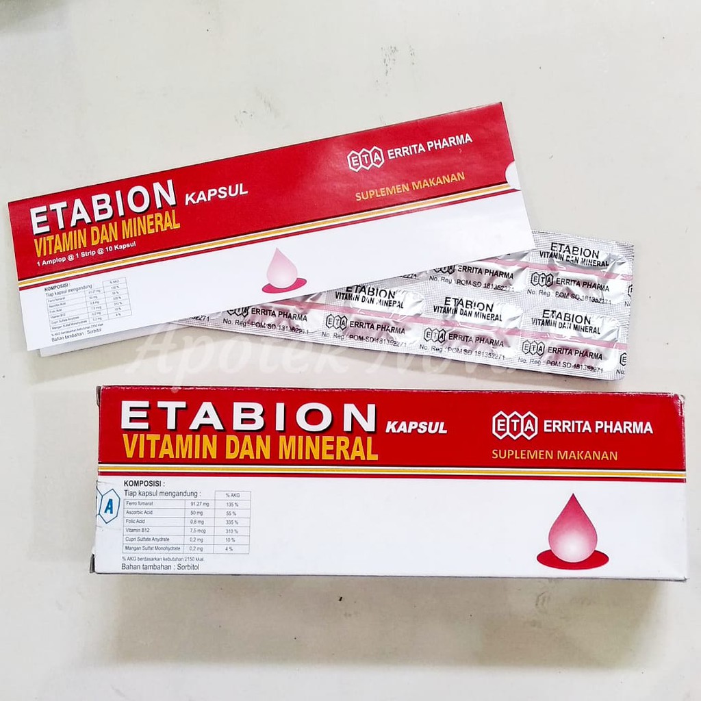 Jual Etabion Strip isi 10 Kapsul | Shopee Indonesia