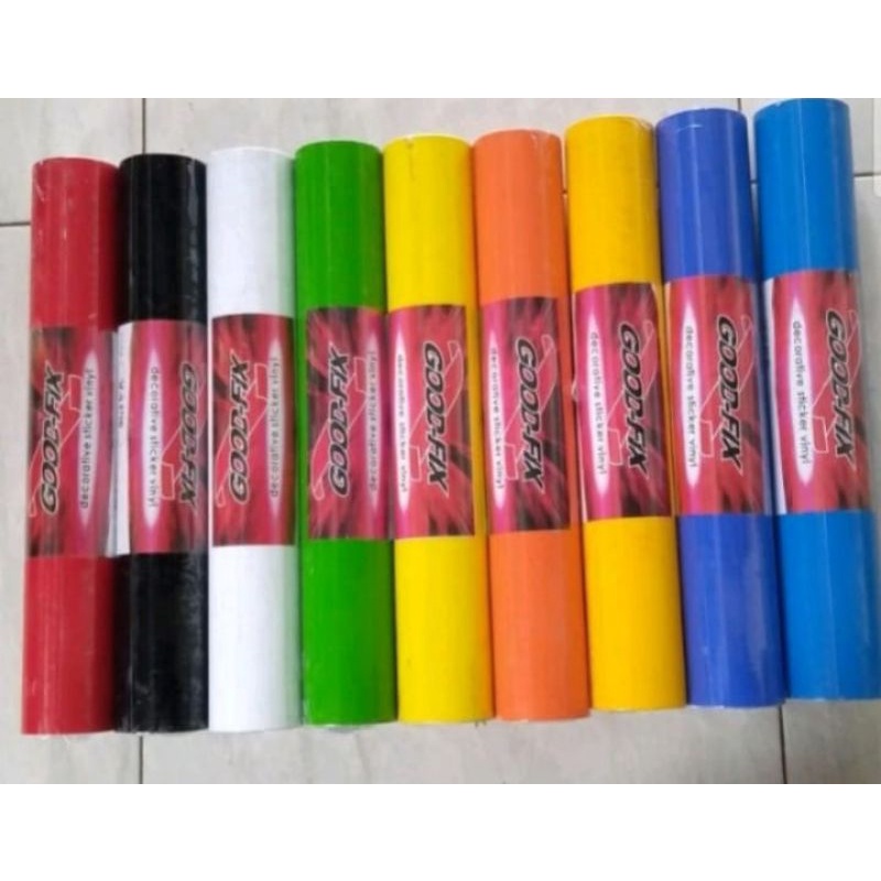 Jual stiker skotlet glossy per roll | Shopee Indonesia