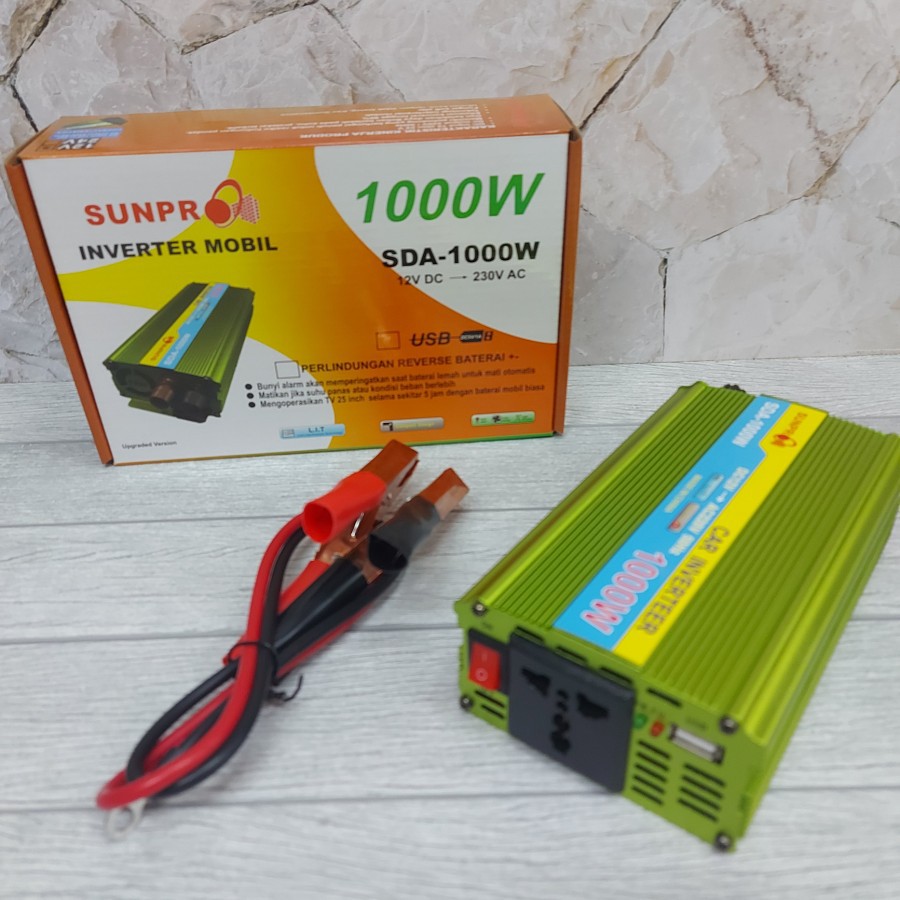 Jual Power Inverter Sunpro 1000w - Inverter Mobil 1000w 12v-24v SDA ...