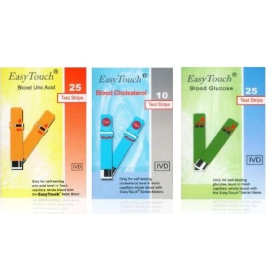 Jual Strip Easy Touch Gula Darah, Kolesterol, Asam Urat, Hb. Easy Touch ...