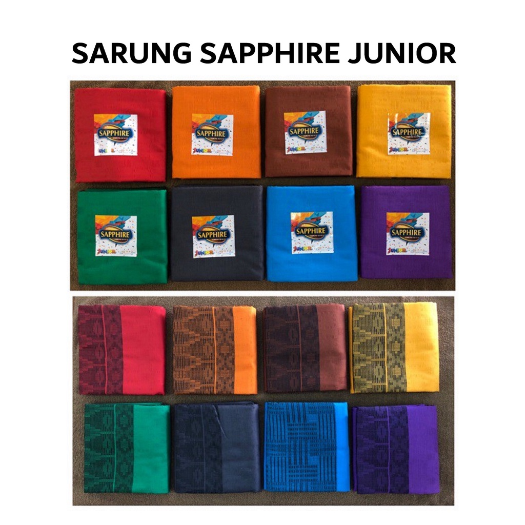 Jual mhg SARUNG ANAK SD SMP SAPPHIRE JUNIOR POLOS WARNA KIDS KECIL ...