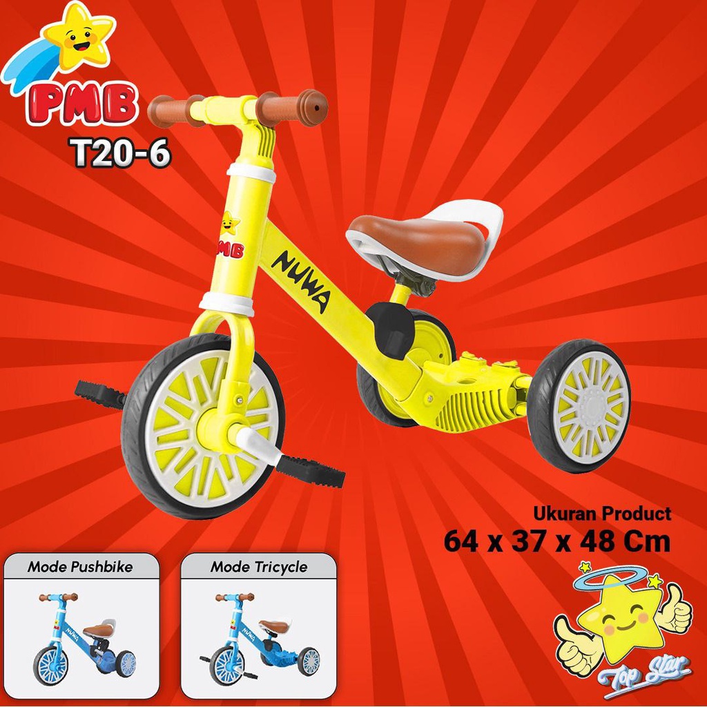 Jual SEPEDA ANAK RODA 3 PMB NUWA T20-5 | SEPEDA KESEIMBANGAN ANAK ...