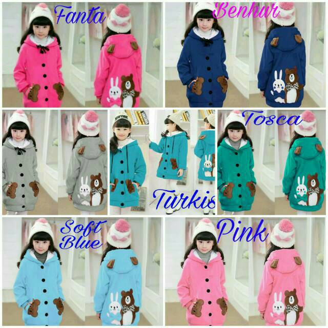 Jual Bunny Anak Jaket Anak Lucu Funny (8 Warna) | Shopee Indonesia