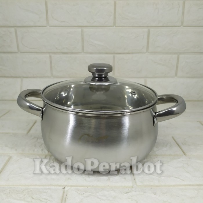 Jual Panci Calypso Stainless Tutup Kaca - Panci Labu - Panci Soup ...