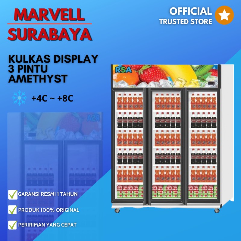 Jual KULKAS SHOWCASE RSA AMETHYST DISPLAY COLLER | Kulkas Showcase 3 ...