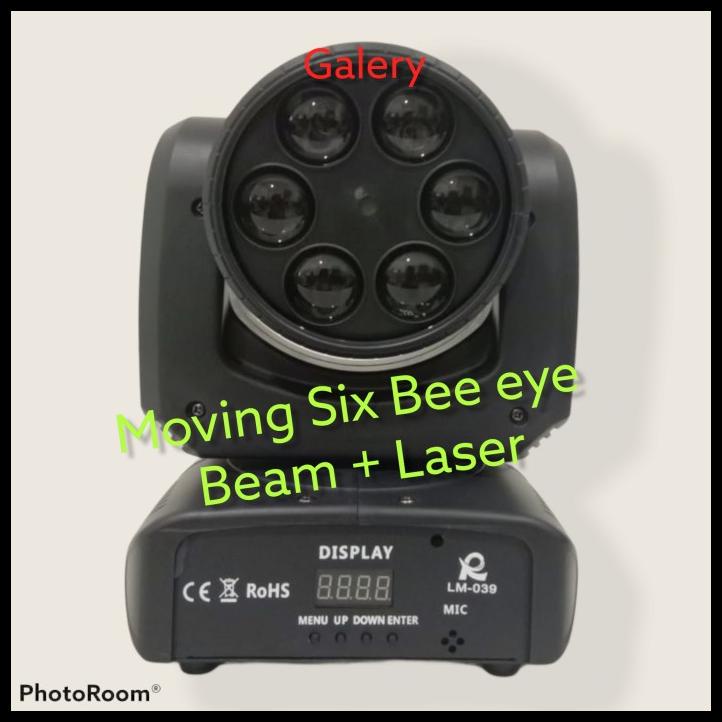 Jual Moving Head Lighting Six Bee Eye Laser Fullcolour Sesuai Iklan ...