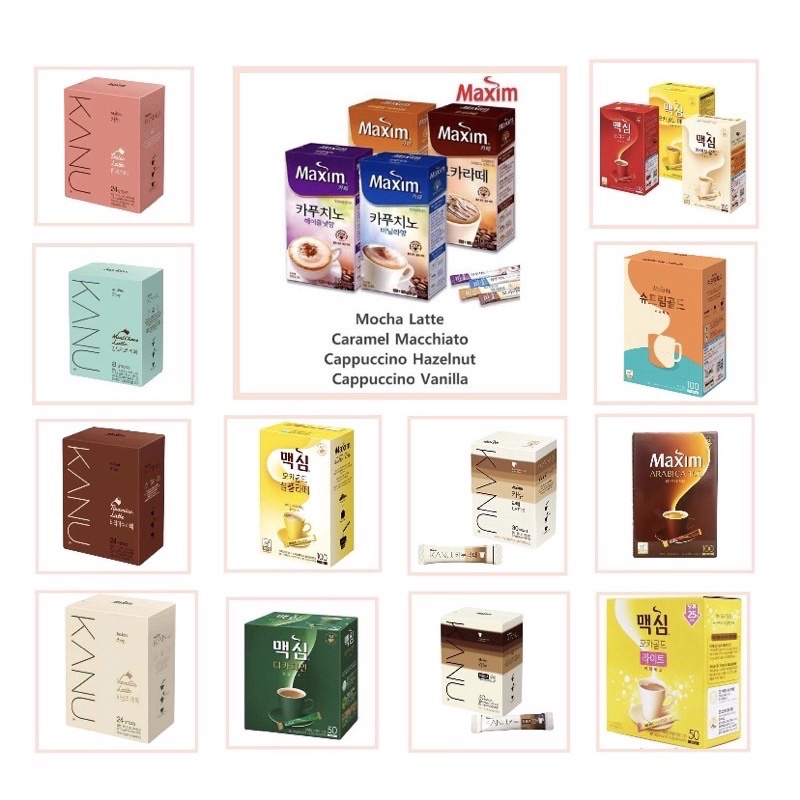 Jual NEW!!! Maxim Coffee TRIPLE SHOT LATTE / NUTTY CARAMEL LATTE - Cafe ...