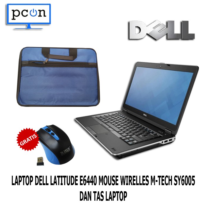 Jual Laptop Dell Latitude E6440 Core i5 Haswell Lengkap tas dan mouse | Shopee Indonesia