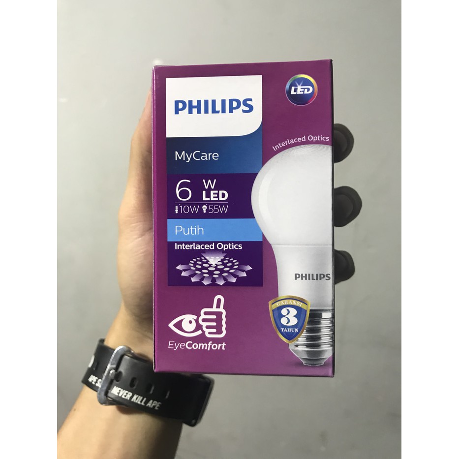 Jual LAMPU LED PHILIPS 6W 6 W 6WATT 6 WATT | Shopee Indonesia