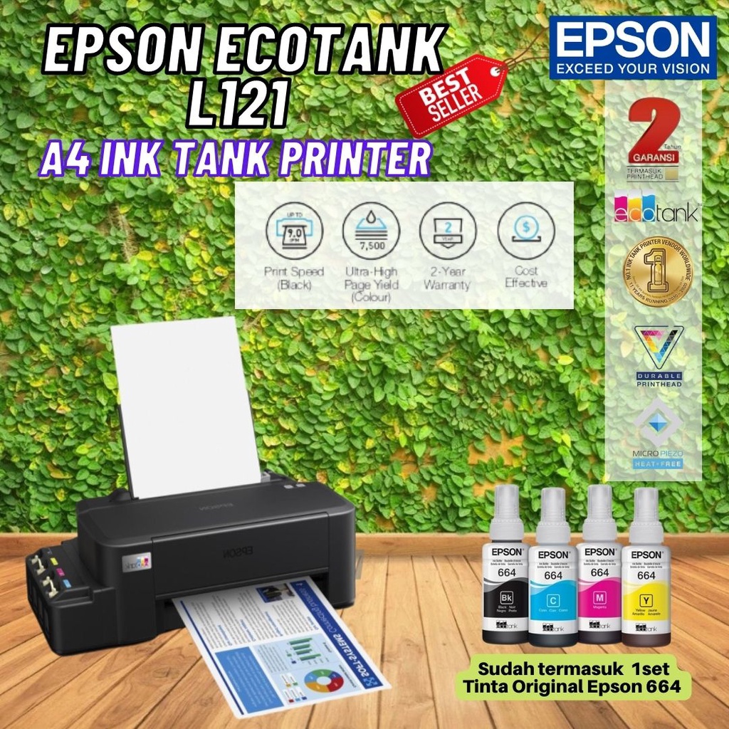 Jual Printer Epson EcoTank L121 A4 Ink Tank Printer | Shopee Indonesia